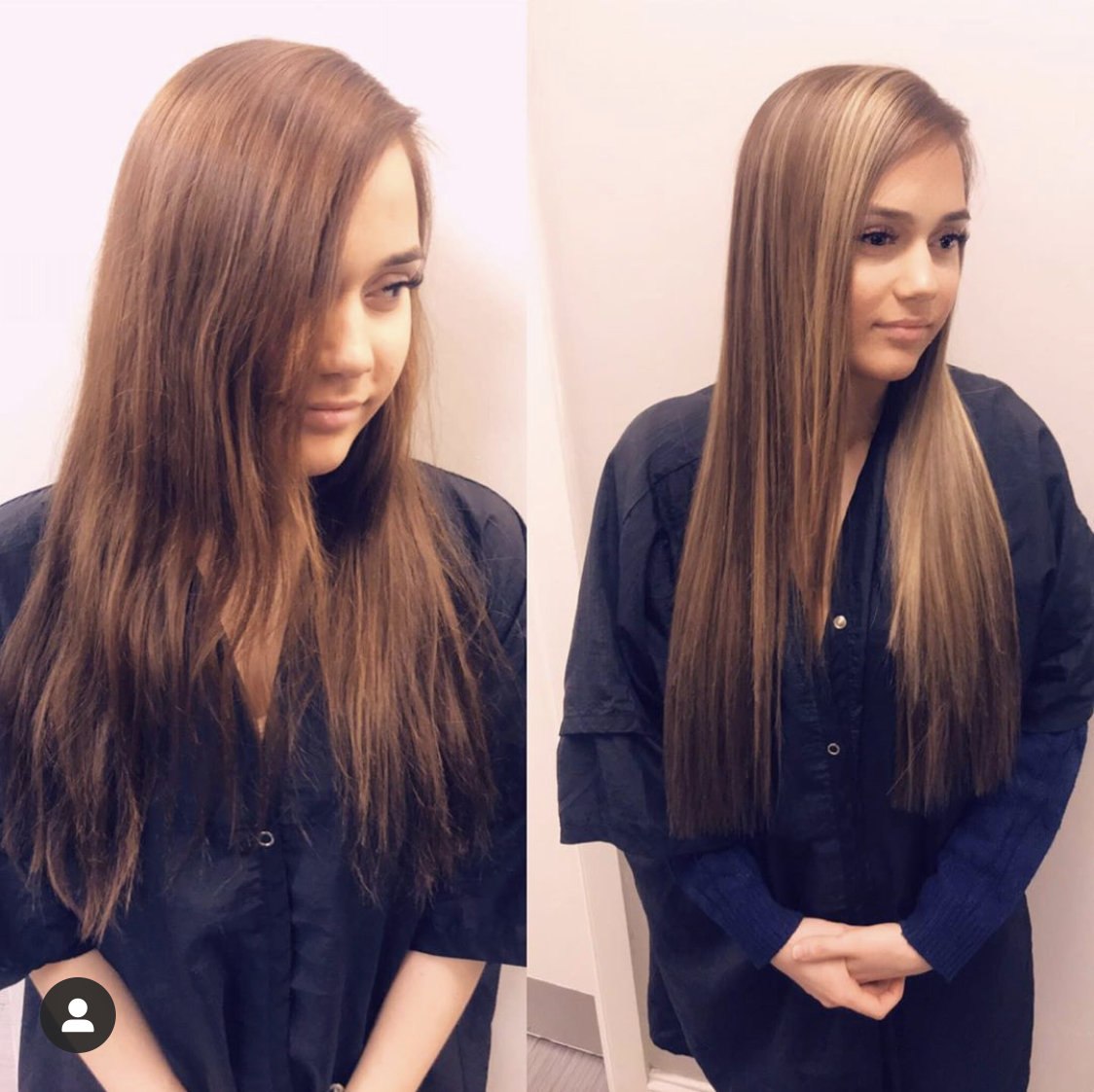 Before and After Hair Extensions » Unicorn Hair Queen